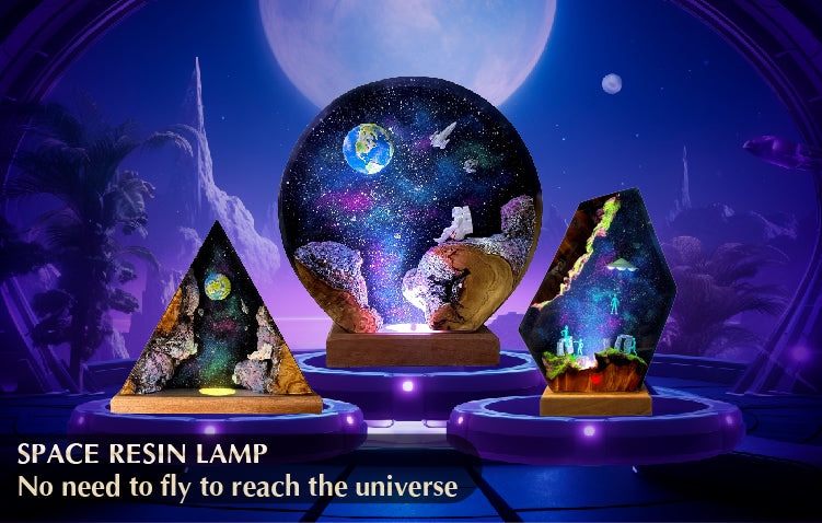 Space resin lamp – ResinartbyCG